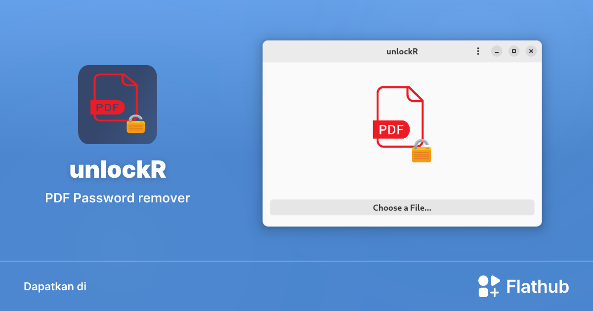 Menginstal unlockR di Linux | Flathub