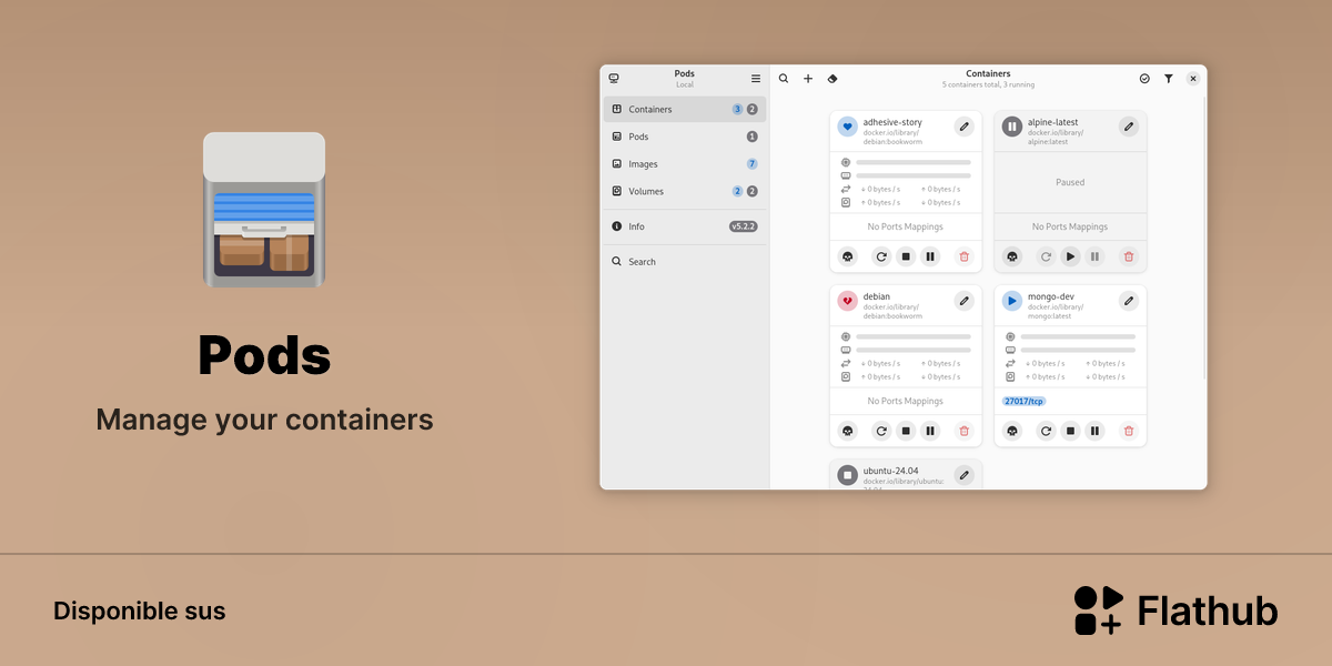 Installar Pods sus Linux | Flathub