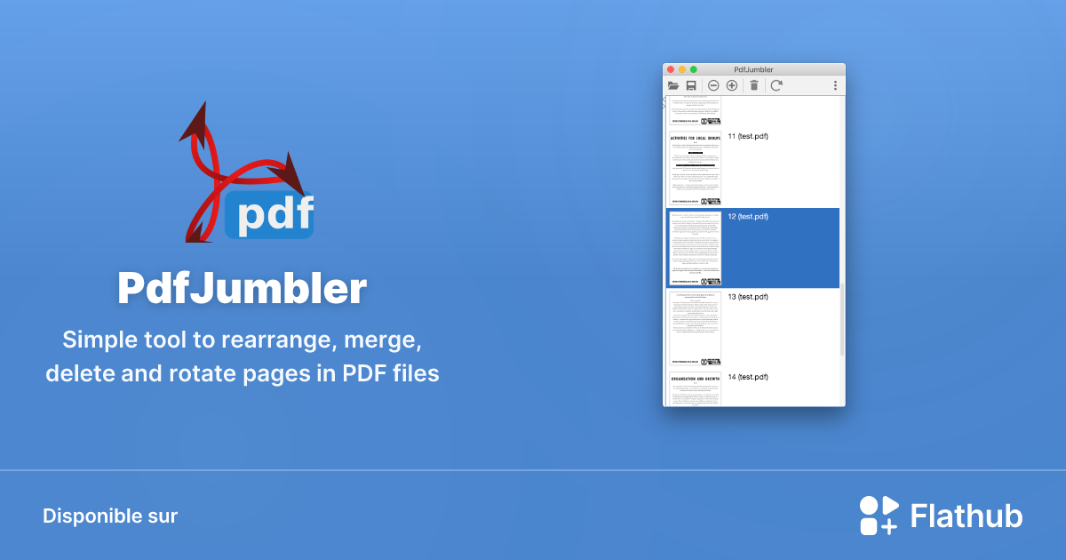 Installer PdfJumbler sur Linux | Flathub