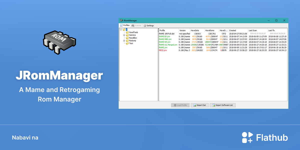 Instaliraj aplikaciju JRomManager na Linux | Flathub