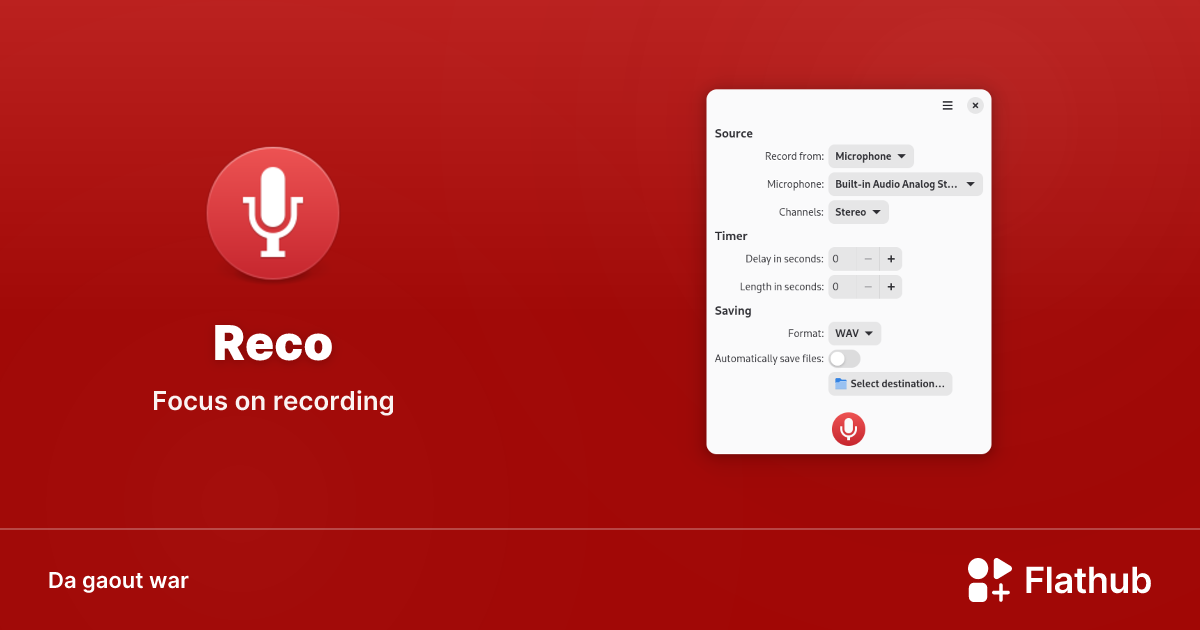 Install Reco on Linux | Flathub