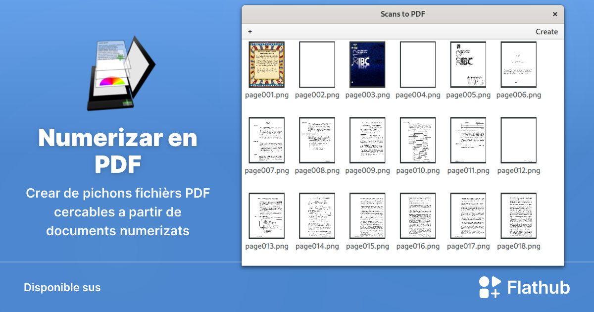 Installar Scans to PDF sus Linux | Flathub