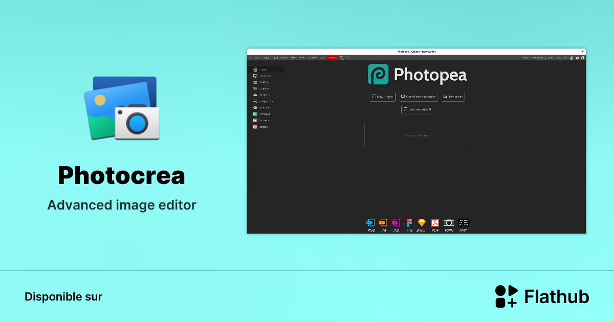 Installer Photocrea sur Linux | Flathub