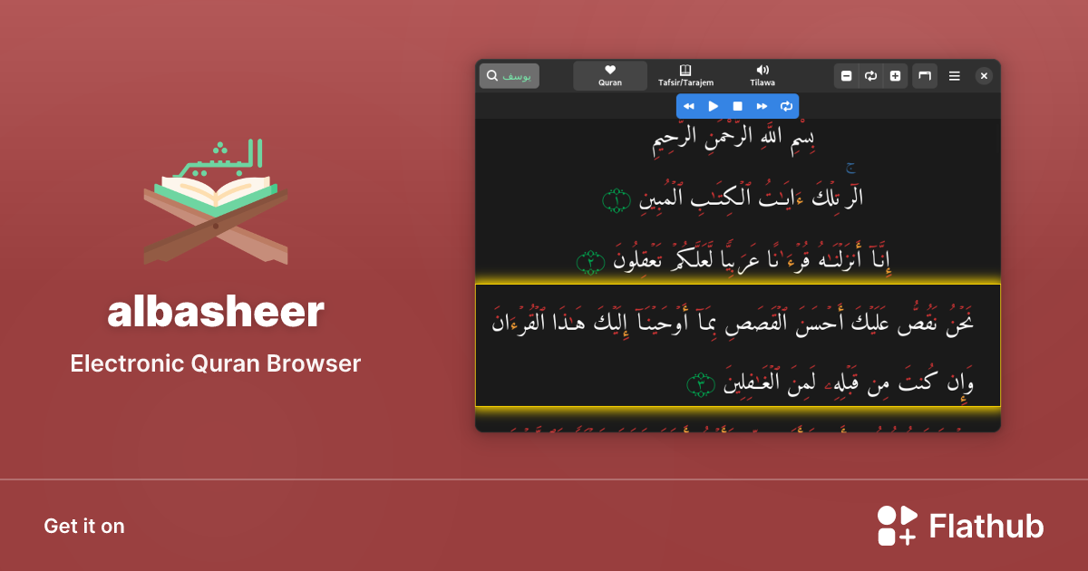 Install albasheer on Linux | Flathub
