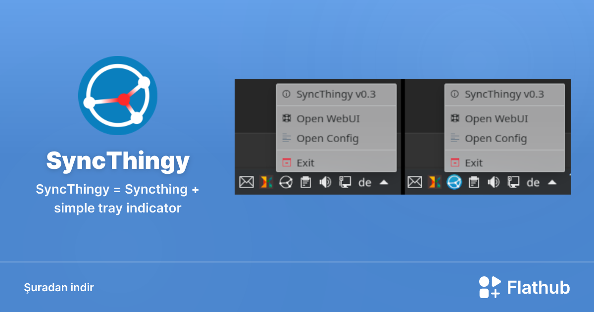SyncThingy uygulamasını Linux'ta kur | Flathub