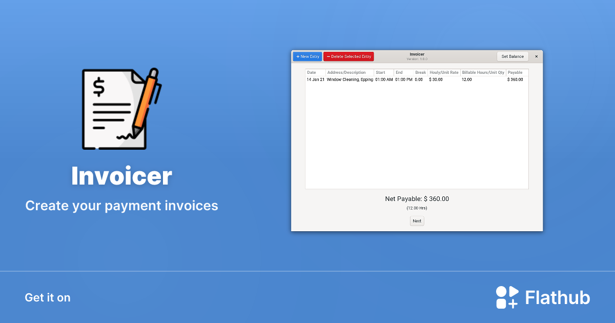 Install Invoicer on Linux | Flathub