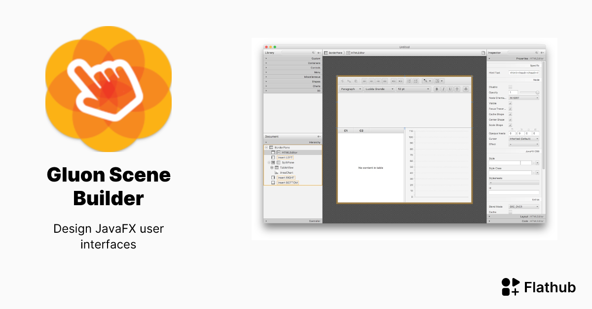 Gluon Scene BuilderをLinuxにインストール | Flathub