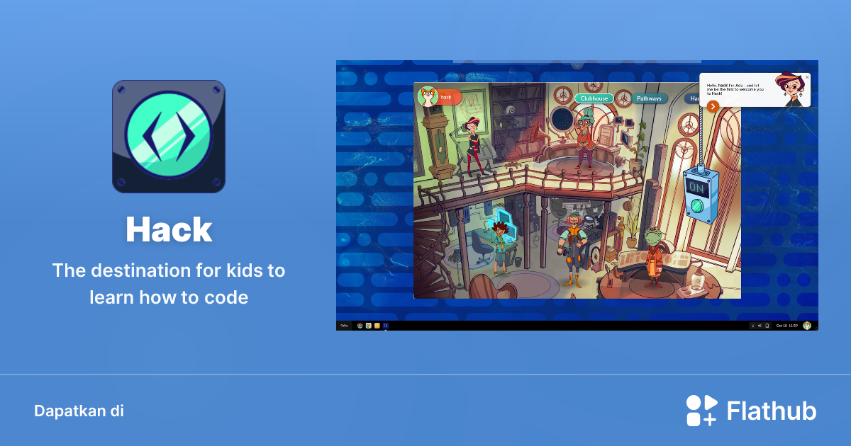 Menginstal Hack di Linux | Flathub