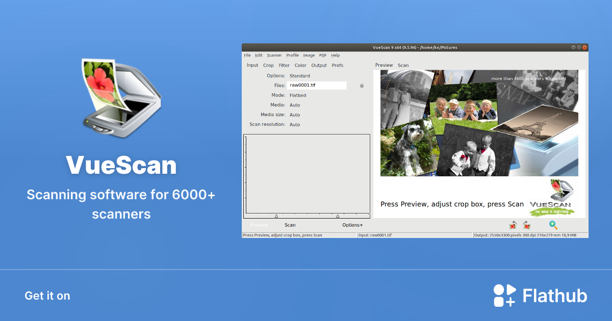 نصب VueScan روی گنو/لینوکس | فلت‌هاب