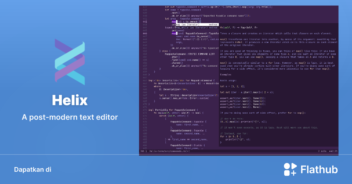 Menginstal Helix di Linux | Flathub