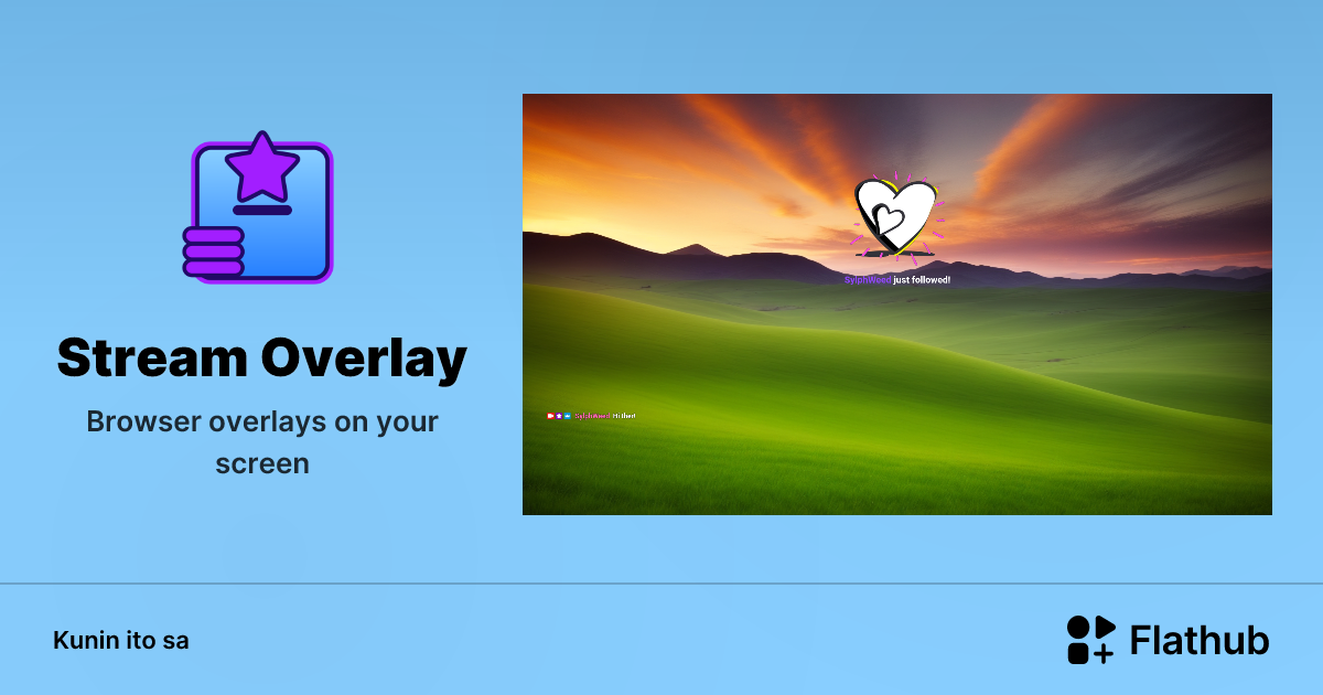 I-install ang Stream Overlay sa Linux | Flathub