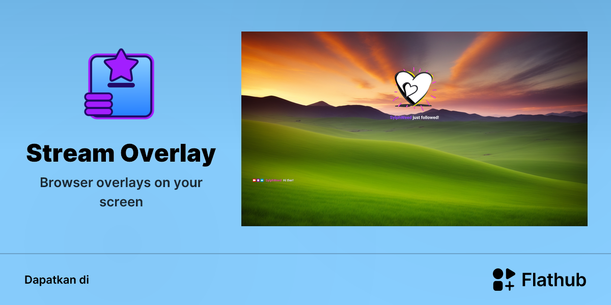 Memasang Stream Overlay di Linux | Flathub