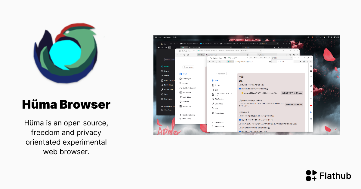 Install Hüma Browser on Linux | Flathub