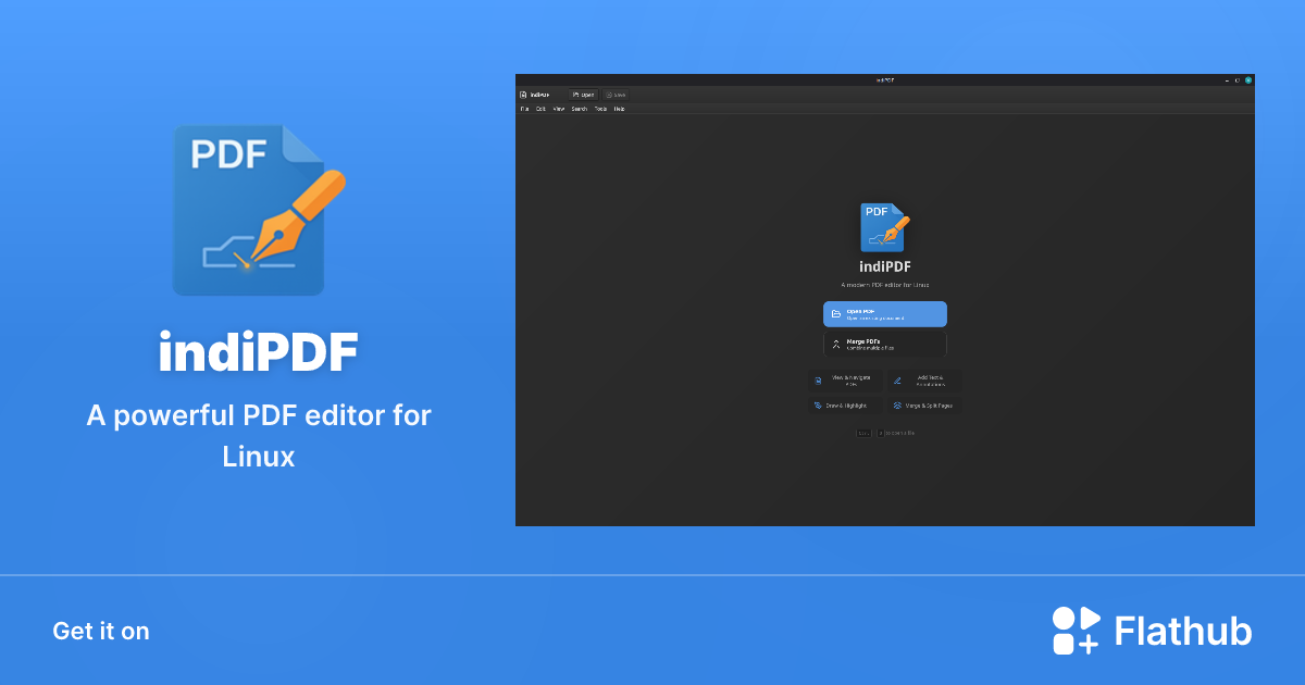 Install indiPDF on Linux | Flathub
