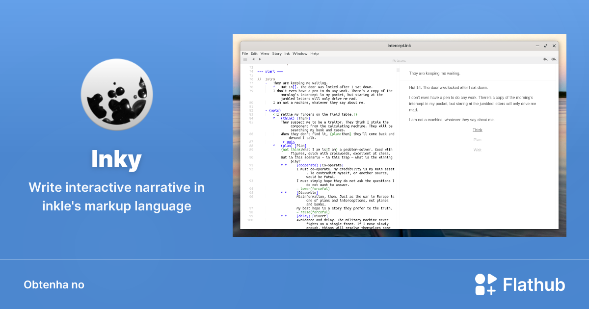 Instalar Inky no Linux | Flathub