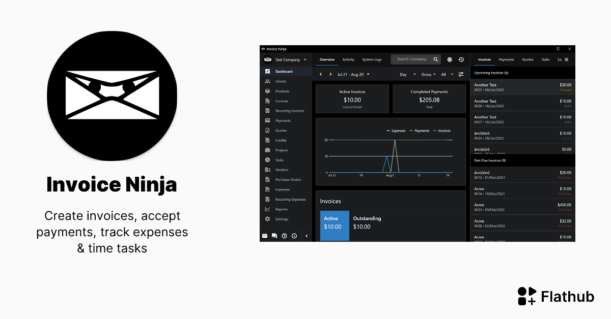 نزّل Invoice Ninja على لينكس | فلاتهب