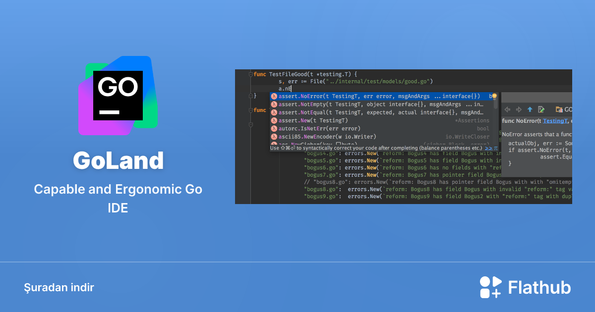 GoLand uygulamasını Linux'ta kur | Flathub