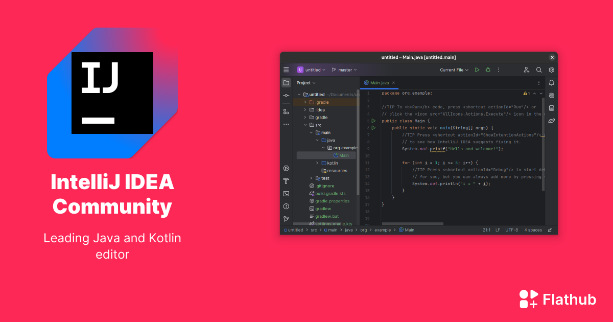 在 Linux 上安装 IntelliJ IDEA Community | Flathub