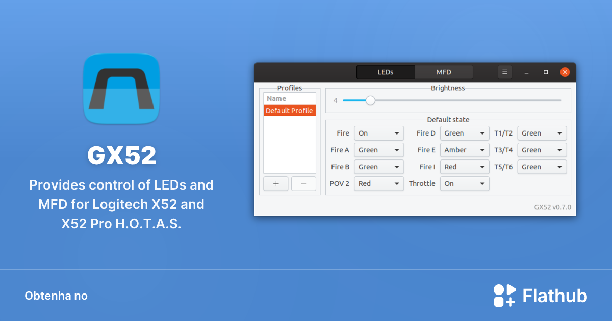 Instalar GX52 no Linux | Flathub