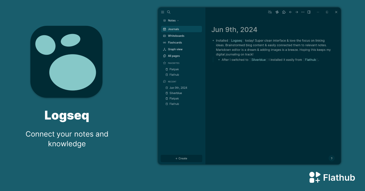Install Logseq on Linux | Flathub