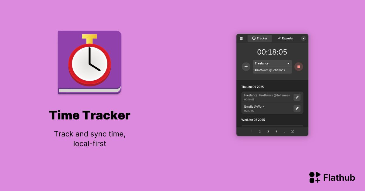 Instalar Time Tracker en Linux | Flathub