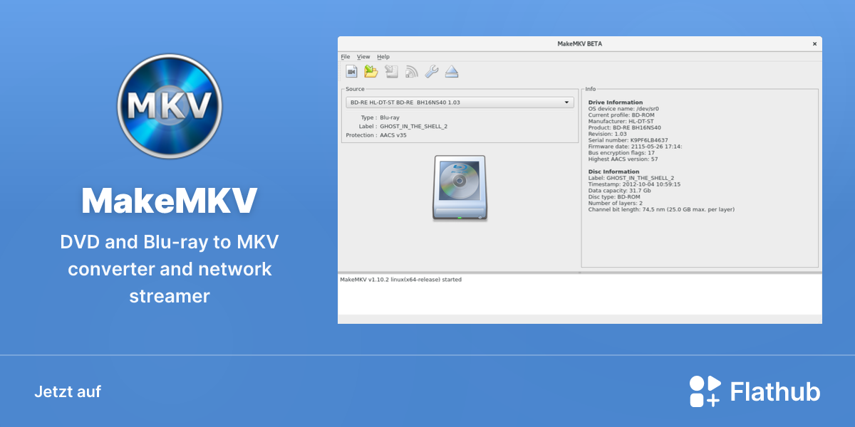 MakeMKV auf Linux installieren | Flathub