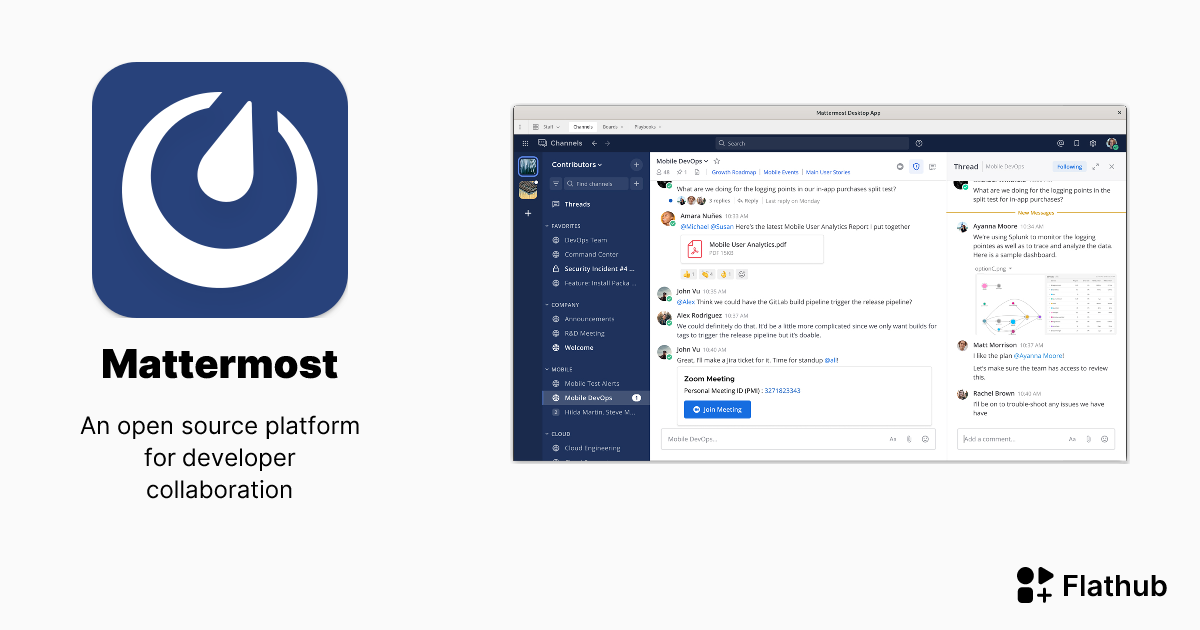Install Mattermost on Linux | Flathub
