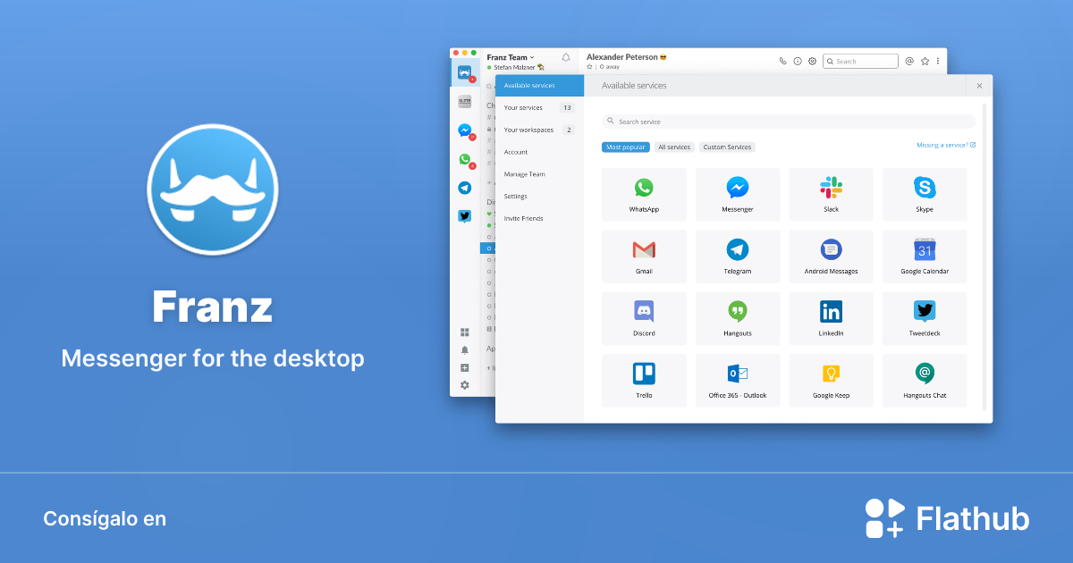 Instalar Franz en Linux | Flathub