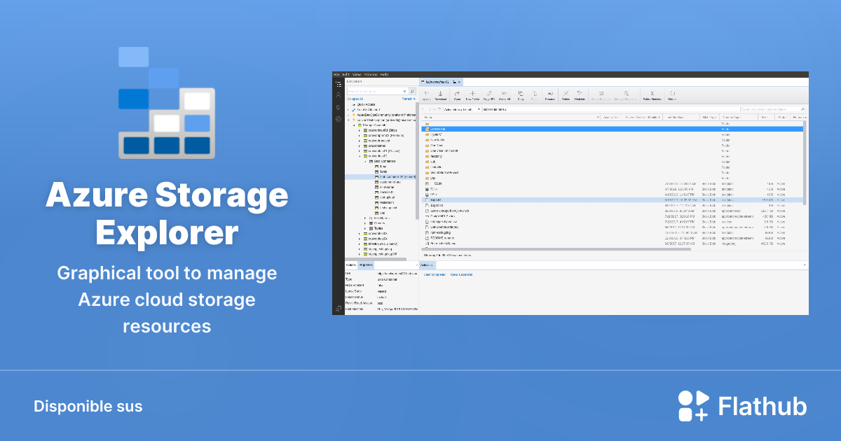 Installar Azure Storage Explorer sus Linux | Flathub