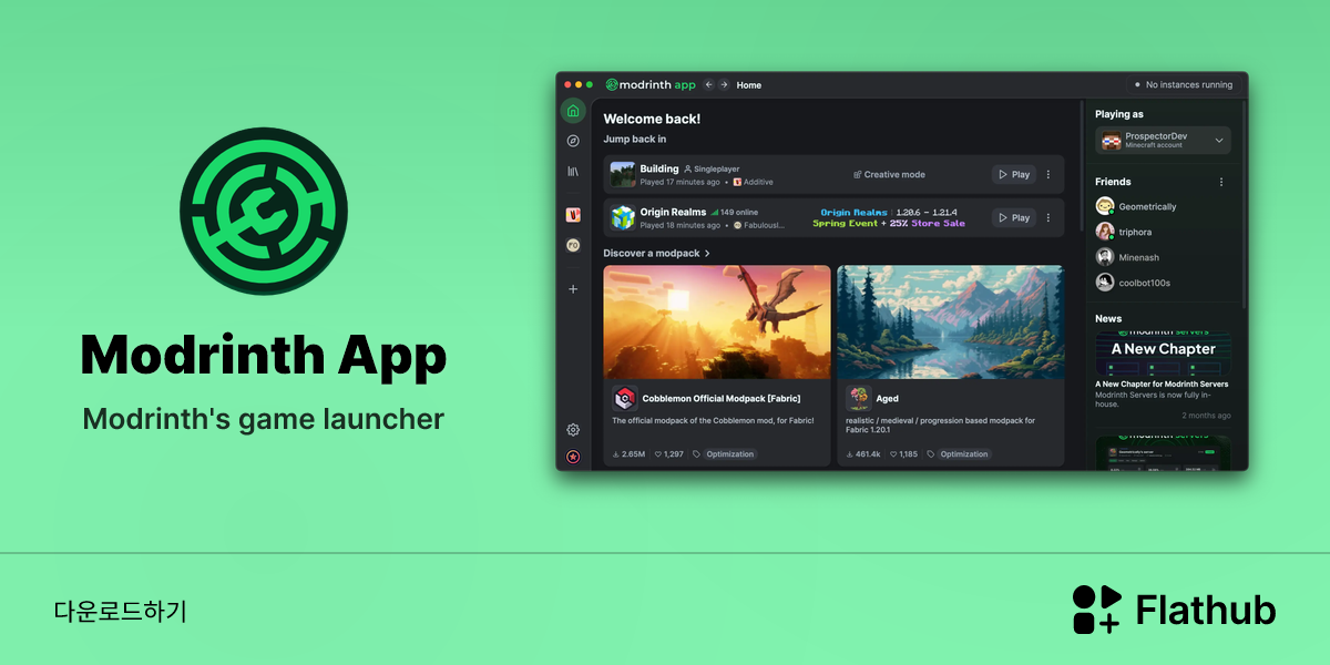 Install Modrinth App on Linux | Flathub