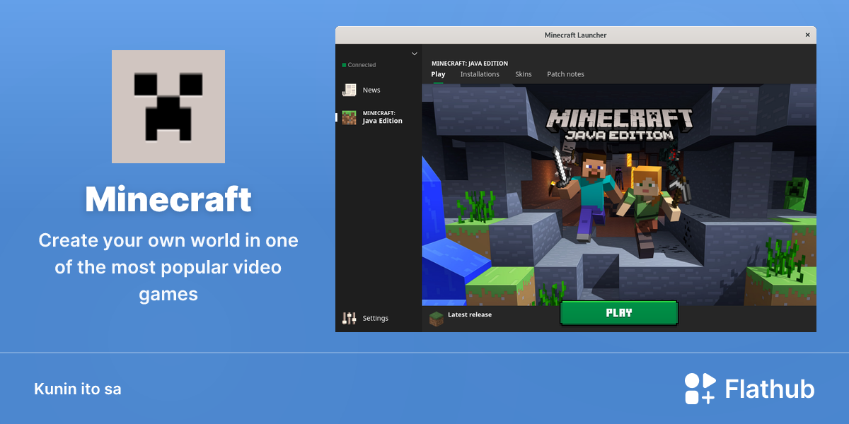 I-install ang Minecraft sa Linux | Flathub
