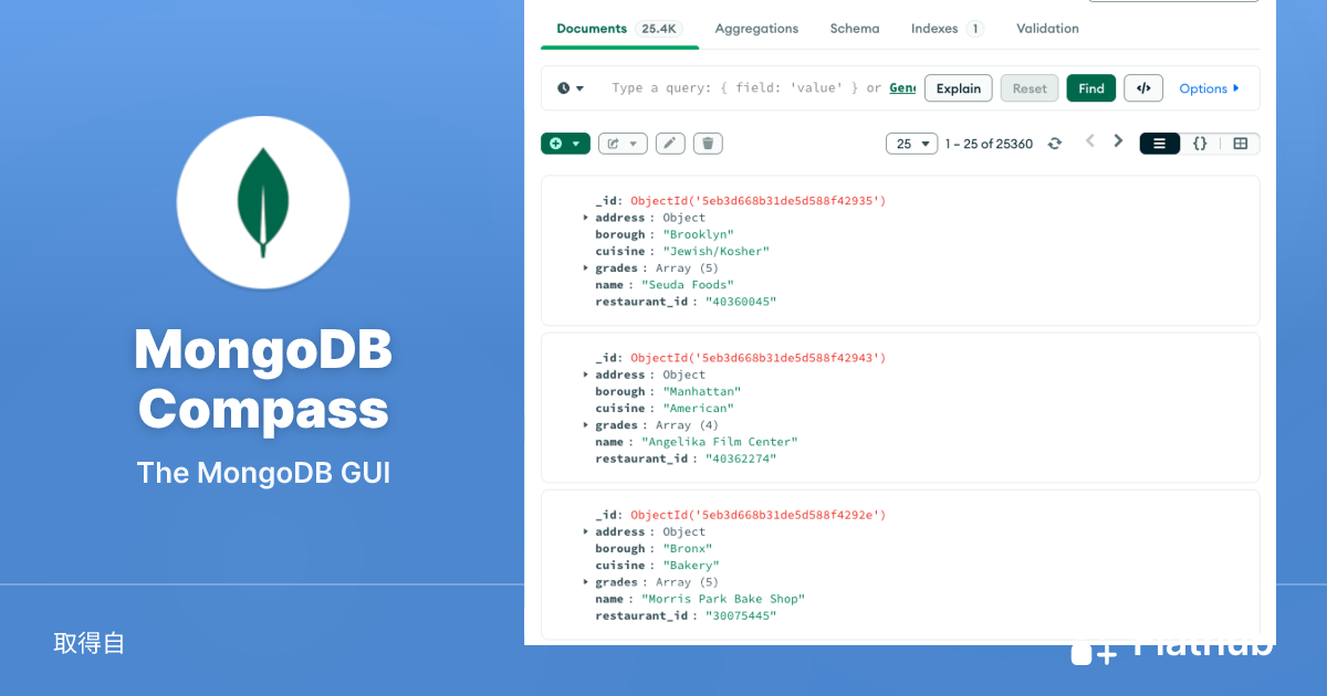 在 Linux 上安裝 MongoDB Compass | Flathub