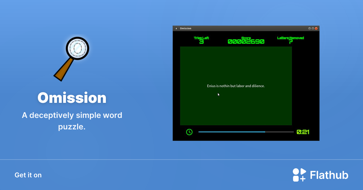 Install Omission on Linux | Flathub