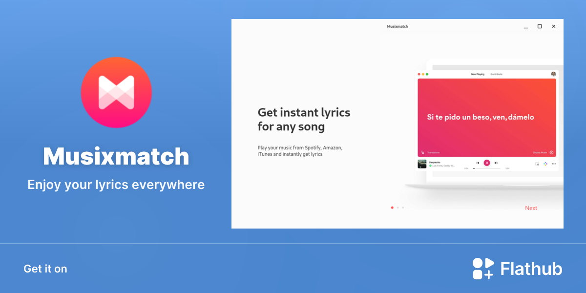 Install Musixmatch on Linux | Flathub