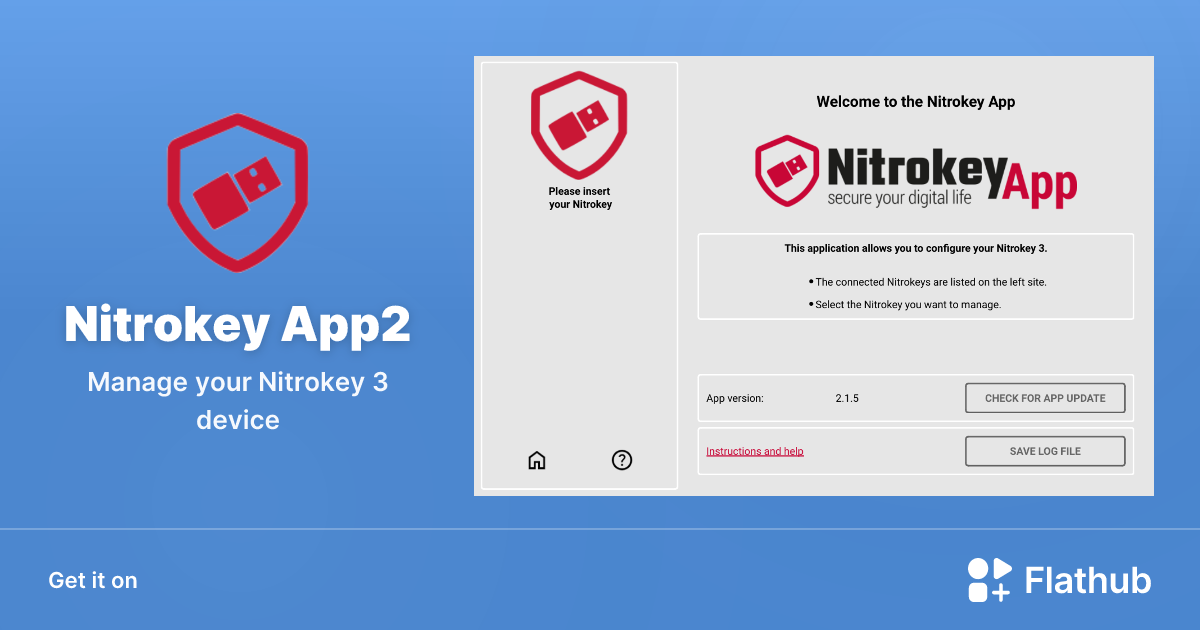 Install Nitrokey App2 on Linux | Flathub