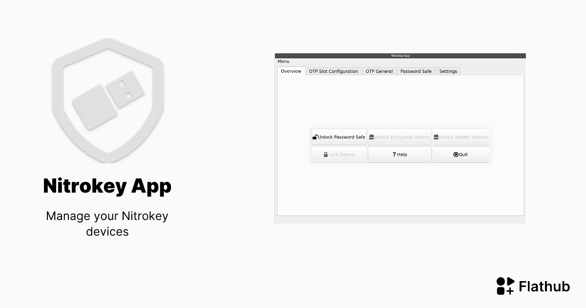 Install Nitrokey App on Linux | Flathub