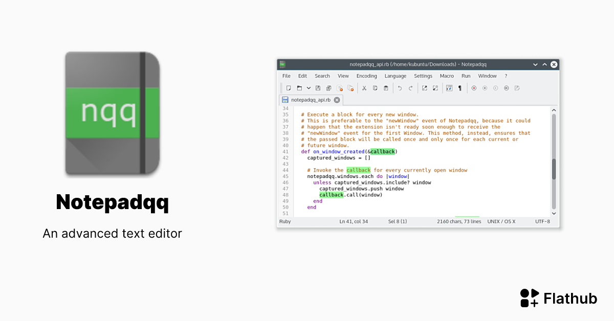 Install Notepadqq on Linux | Flathub