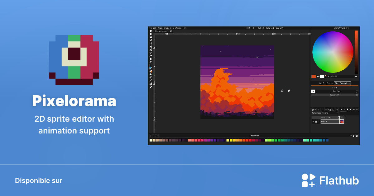 Installer Pixelorama sur Linux | Flathub