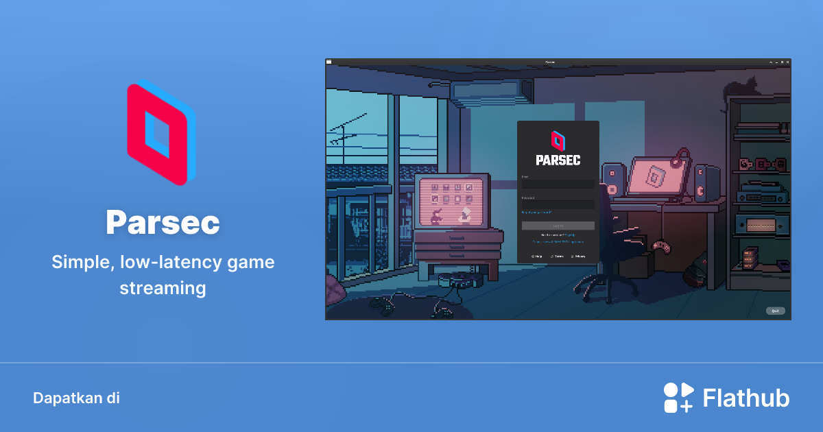 Menginstal Parsec di Linux | Flathub