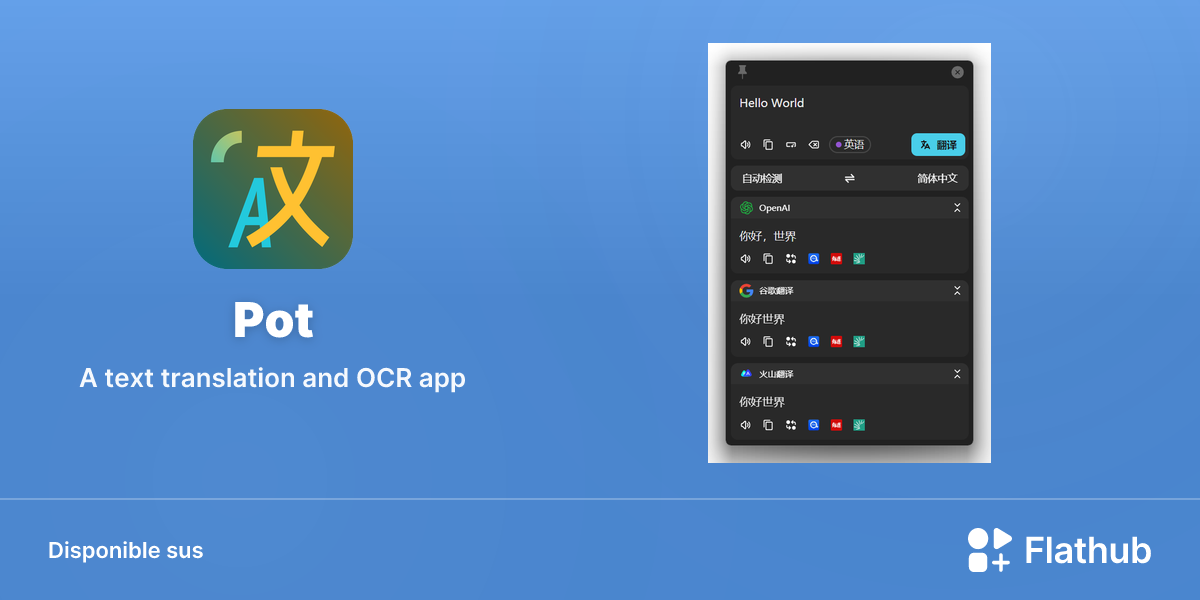 Installar Pot sus Linux | Flathub