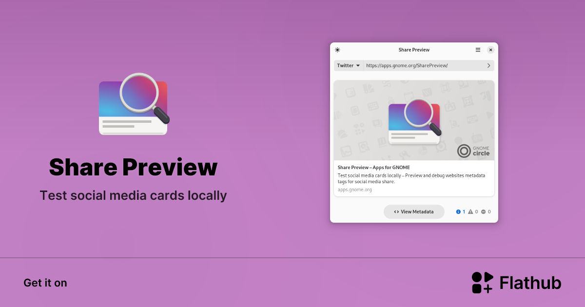 Install Share Preview on Linux | Flathub