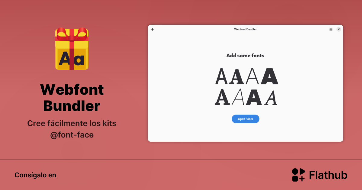 Instalar Webfont Kit Generator en Linux | Flathub