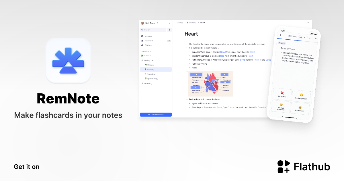Install RemNote on Linux | Flathub