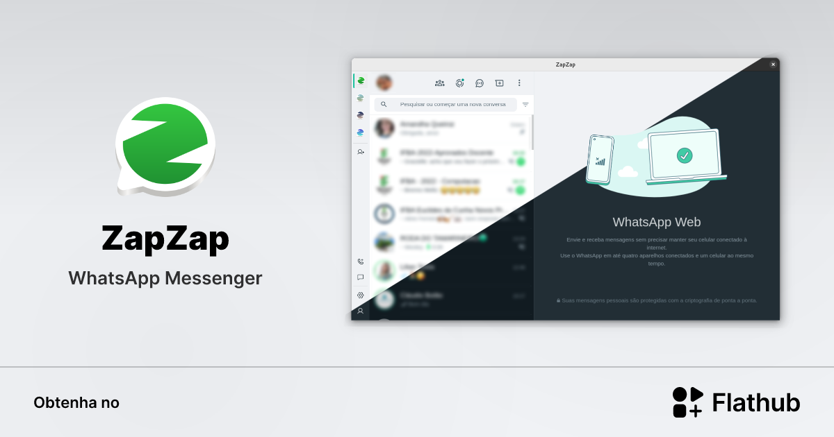 Instalar ZapZap no Linux | Flathub