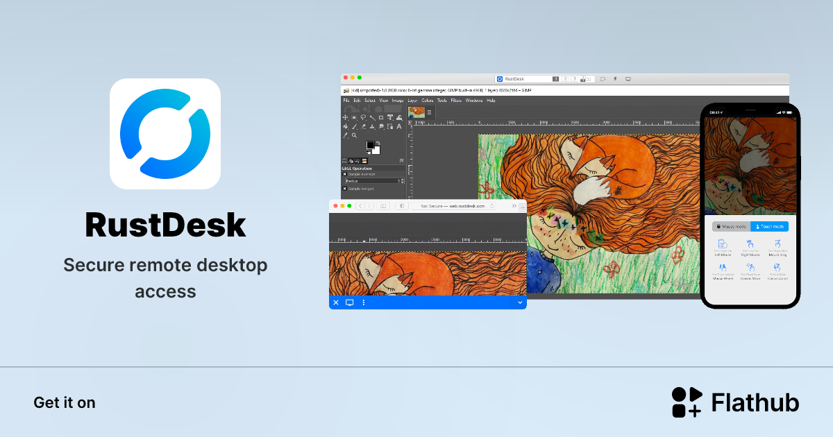 Install RustDesk on Linux | Flathub