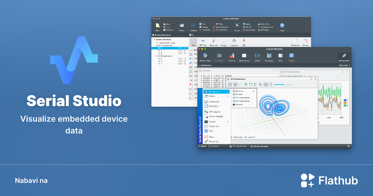 Instaliraj aplikaciju Serial Studio na Linux | Flathub