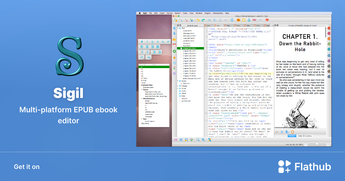 نصب Sigil روی گنو/لینوکس | فلت‌هاب