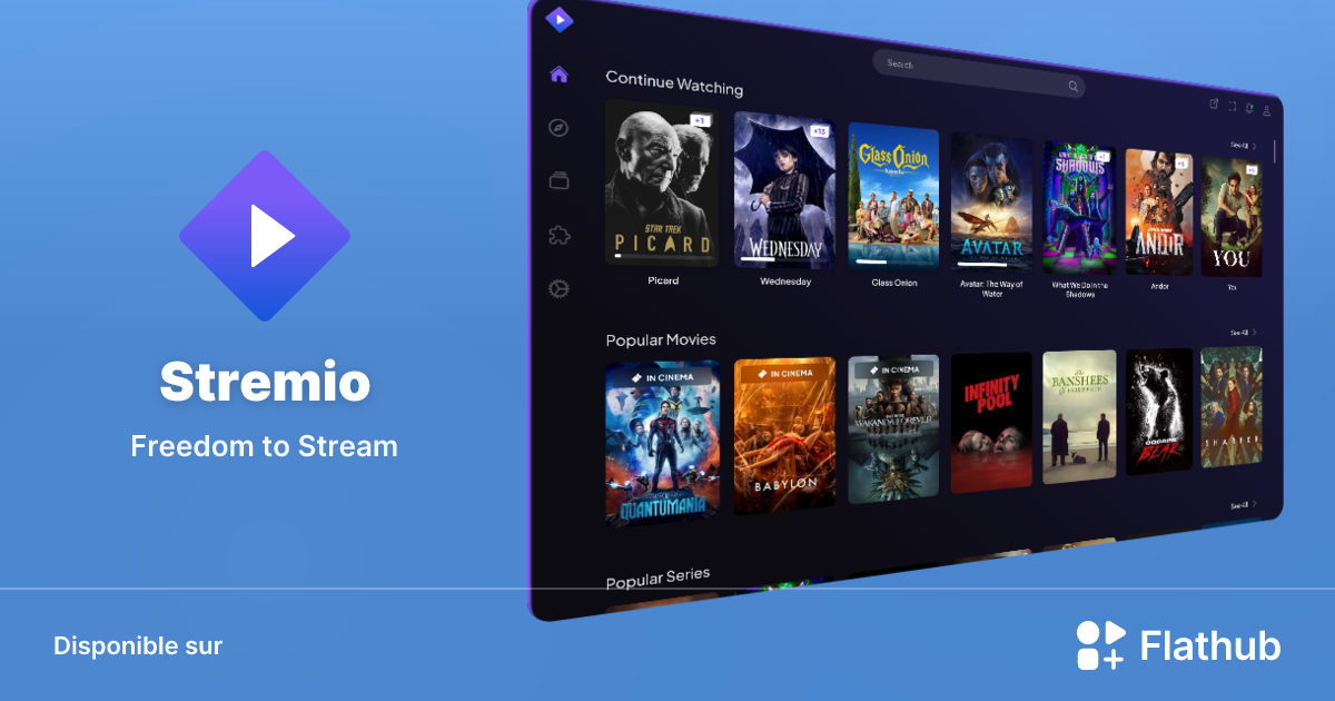 Installer Stremio sur Linux | Flathub