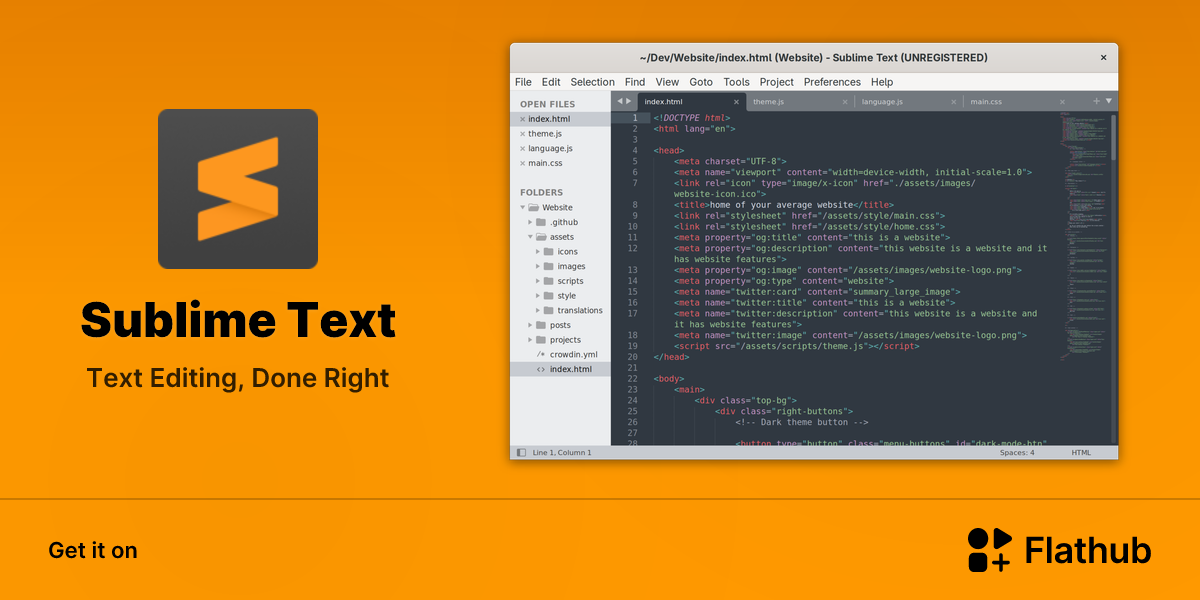 Install Sublime Text on Linux | Flathub