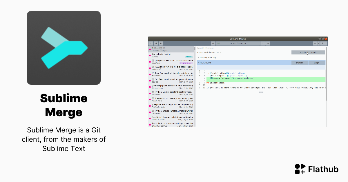 Installar Sublime Merge sus Linux | Flathub